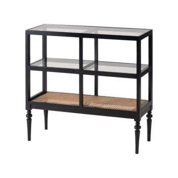 天然木とラタンを使用したナチュラルなイメージのデザインながら、ターンドレッグ(ろくろ脚)を採用することで、クラシカルな雰囲気も感じられるオープンシェルフ&サイドテーブル。ガラス天板で抜け感もあり、使いやすいサイズ感も魅力です。※天然素材の為...