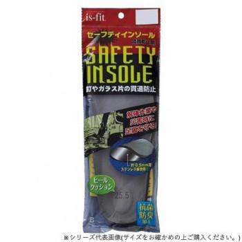 約0.5mm厚のステンレス板と、合成樹脂(EVA)を一体化したインソールです。約0.5mmのステンレス板が入っていることにより、靴底からの釘やガラス片などの貫通を防止します。JIS耐踏み抜き規定「T-8101」に準ずる値をクリアしています。...