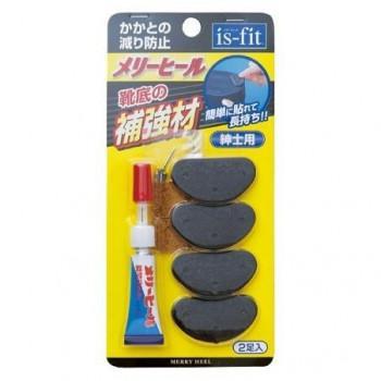 靴底の補修材です。摩擦に強いウレタン樹脂を採用。ゴム製に比べ、耐久性があります。簡単に貼れる高粘度瞬間接着剤で、短時間に強力ワンタッチ接着が可能です。サイズ個装サイズ：2×9×18cm重量個装重量：28g素材・材質ウレタン樹脂(メリーヒール...