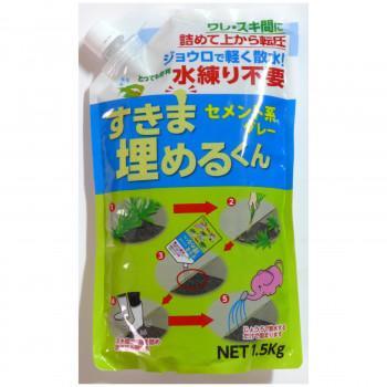 水練り不要。粉体のまますき間に埋めて上から転圧し水を散水するだけ!サイズ270×170×80mm個装サイズ：27×17×8cm重量1.5kg個装重量：1500g素材・材質セメント・砂・粉末樹脂等生産国日本fk094igrjs