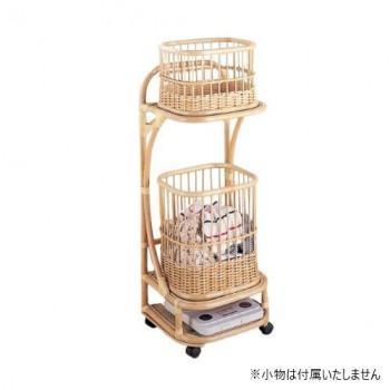 洗濯物が出し入れしやすいワゴンスタイルです。上下のバスケットを取り外せるのが特徴です。最下段にヘルスメーターなどの小物が収納できます。清潔感のあるナチュラル色で、お風呂場の横の脱衣場にピッタリです。サイズ幅42×奥行38×高さ113cm個装...