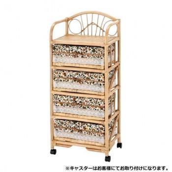 引出内部は布張りですので衣類を傷つけません。通気性が良くたっぷり収納、軽くて扱いやすい籐ラックです。※キャスターはお客様にてお取り付けになります。サイズ幅47×奥行32×高さ110cm個装サイズ：108×49×35cm重量約8.5kg個装重...