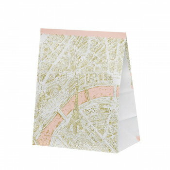 パリの街並みがプリントされた紙袋です。雑貨の包装などさまざまなシーンで活躍すること間違いなし。サイズ幅180×マチ105×高さ225mm個装サイズ：28×23×20cm重量個装重量：1080g素材・材質紙質:片艶晒クラフト(60g)セット内...