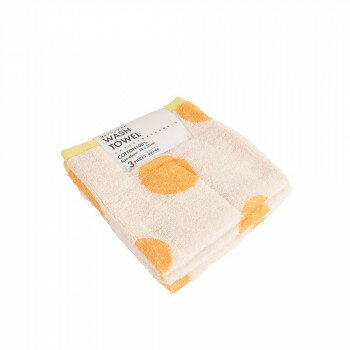 シンプルなドット柄が使いやすい無撚糸タオルです。サイズ約34×35cm個装サイズ：18.0×16.0×3.0cm重量個装重量：135g素材・材質綿100%仕様洗濯機洗い可(洗濯ネット使用)手洗い可タンブル乾燥不可生産国中国fk094igrjs