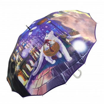 動物たちの不思議で美しい世界が描かれた幻想的なデザインの傘です。サイズ60cm個装サイズ：85×8.5×6.5cm重量個装重量：450g素材・材質ポリエステル生産国中国fk094igrjs