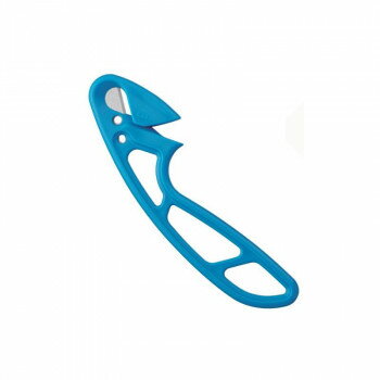 食品工場で原料が入った袋をカットする際に発生する異物混入を防止することを目的として開発されたナイフ。作業者の技量や熟練度の影響を受けにくくワンストロークで原料開封ができる構造です。刃に触ることのできないセーフティ構造。ハンドルの色分けにより...