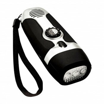 手回し充電なので乾電池不要。USB充電(入出力)対応。緊急時には、スマートフォンなどの機器に充電することもできます。ワイドFM対応。サイズ14.5×5.8×4.2cm個装サイズ：17×6×7cm重量個装重量：191g素材・材質ABS樹脂、ポ...