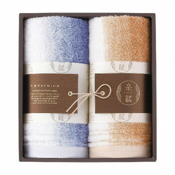 心を込めて糸を丁寧に縒る、そしてタオルを作る。「気持ちを合わせる=縒る」という思いを込めて、日本一のタオルの産地・今治から贈るタオルギフトです。サイズ34×75cm個装サイズ：23×25×8cm重量個装重量：465g素材・材質綿100%仕様...