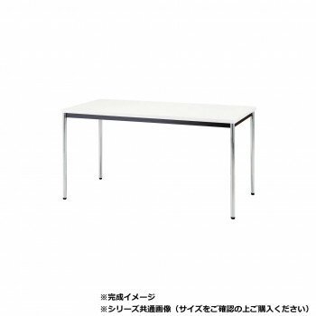 棚はなく、シンプルで使いやすいデザインの会議用テーブルです。丸脚です。サイズ幅1500×奥行900×高さ700mm/脚間寸法1410mm個装サイズ：15.2×93×10.5cm重量23.6kg個装重量：23600g素材・材質天板:28mm厚...