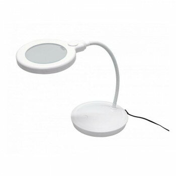 細かな作業など様々なシーンで活躍するLED付スタンドルーペです。LED24球で非常に明るい視界が特徴です。明るさが調整できる3段階調光センサー式です。サイズレンズサイズ:100mm、全長:約490mm、アーム:約250mm、台座:約160m...