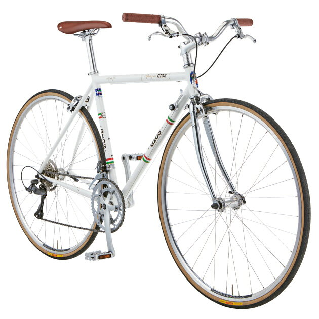 ロードサイクリングを気軽に楽しめる自転車です。スタンドは付属しません。乗り心地の良いクロモリフレーム。初心者でも扱いやすいライザーハンドルバー仕様。クラシック調のお洒落なデザイン。FRAME：4130 CR-MO SPECIAL TUBIN...