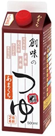 創味 創味のつゆ あまくち 500ml×2個 送料無料 即日発送 だし薫る あまくちつゆ 商品説明 まろやかな甘さのかえしに、風味豊かな一番だしをたっぷりと合わせ、上品でこくのある香り高いあまくちつゆに仕上げました。そうめん、うどん等の麺類...