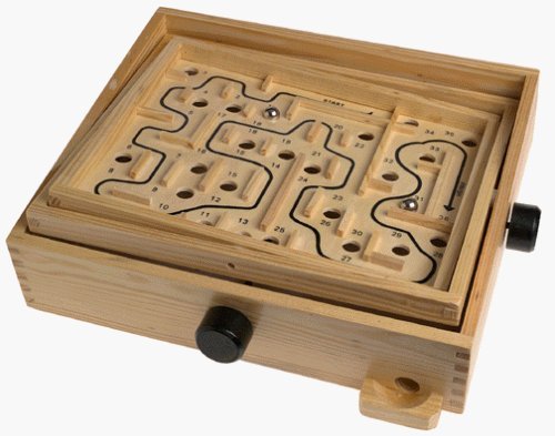 【商品名】Wooden Labyrinth Puzzle Maze Game - Educational by Playskool 【カテゴリー】おもちゃ：パズル【商品詳細】 Navigate the maze for endless fun;