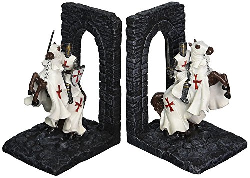 【商品名】Design Toscano Knights of the Digital Realm Sculptural Bookends 【カテゴリー】ホーム：インテリア【商品詳細】 CL56503 Features: -Hand pain...