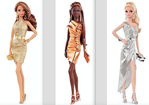 【商品名】The Barbie Look City Shine Trio Bundle - Silver, Gold and Bronze 【カテゴリー】おもちゃ：きせかえ人形・ハウス【商品詳細】 Dressed to dazzle, he...