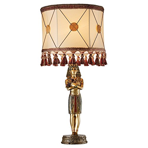【商品名】Design Toscano King Tutankhamen Sculptural Table Lamp, Full Color 【カテゴリー】ホーム：家電【商品詳細】 Our Egyptian Revival replica ...