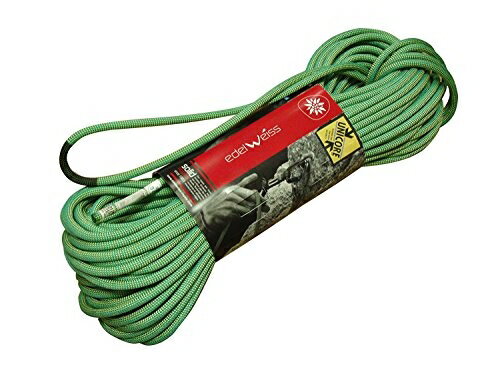 【商品名】エーデルワイス　パフォーマンス9.2mm クライミングロープ　グリーン　　　　　　　　　　 【カテゴリー】スポーツ・アウトドア:登山・クライミング【商品説明】シングルロープ・ハーフロープ・ツインロープの3つの規格に対応したロープで...