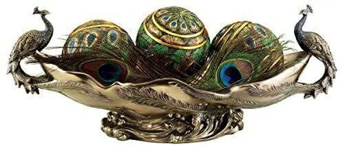 【商品名】Design Toscano WU10476 Peacock's Decorative Centerpiece Sculptural Bowl, 17 Inch, Polyresin, Bronz【カテゴリー】ホーム・キッチン :...