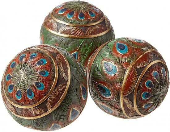 【商品名】Design Toscano Peacock Feathered Orbs Decorative Accent Balls【カテゴリー】ホーム・キッチン : 彫像【商品説明】ピーコックの特徴である球体は繰り返しオーガニックのアール...