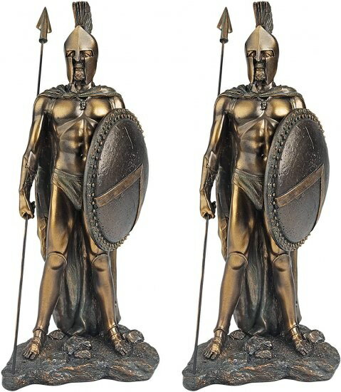 【商品名】Design Toscano QL91912 伝説のスパルタン戦士像 2個セット 2個セット【カテゴリー】ホーム・キッチン : 彫像【商品説明】寸法：幅4.5インチ×奥行き4インチ×高さ9.5インチ。2ポンド。 高品質のデザイナー...