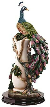 【商品名】Design Toscano The Peacock's Garden Sculpture【カテゴリー】ホーム・キッチン : 彫像【商品説明】サイズ7.5 " wx7.5 dx17 " H 7 lbs。 高品質なデザイナー樹脂で接...