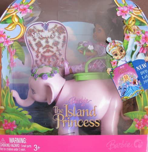 【商品名】Barbie バービー島プリンセスケリードール＆ティカセットWパープルエレファント（2007）Barbie Island Princess KELLY Doll AA & TIKA Set w PURPLE Elephant (2...