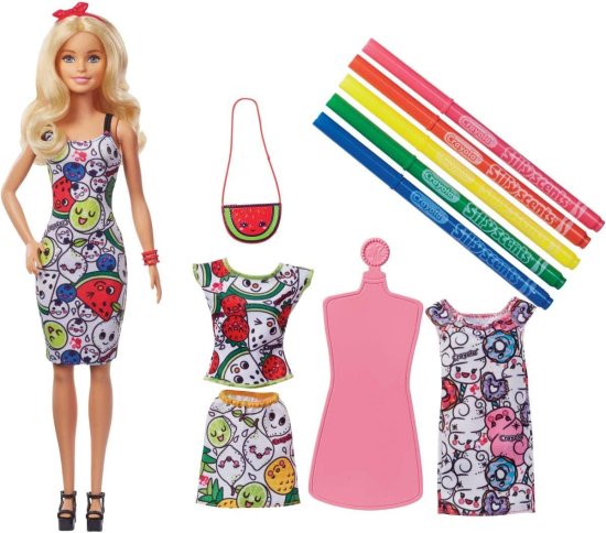 【商品名】Barbie バービークレヨラカラーインファッションドール＆ファッションBarbie Crayola Color-In Fashions Doll & Fashions【商品説明】・Color in fun and draw ou...