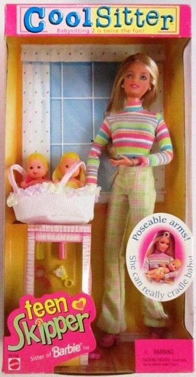 【商品名】Barbie バービークールシッターティーンスキッパードール - ベビーシッター2は2倍の楽しみです！ （1998）Barbie Cool Sitter TEEN SKIPPER Doll - Babysitting 2 is T...