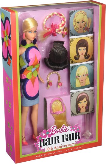【商品名】Barbie バービーヘアフェアセットBarbie Hair Fair Set【商品説明】・In the late 1960s, the hot trend was hair! From big hair to ever-chan...