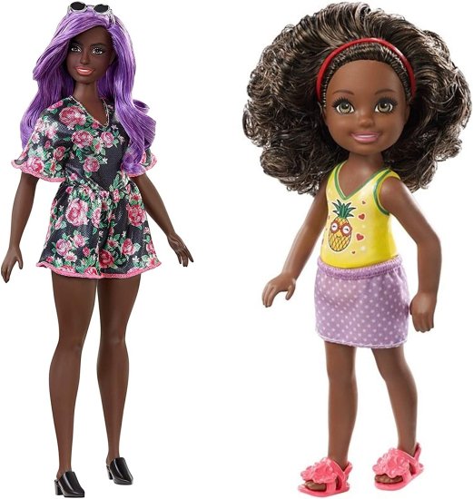 【商品名】Barbie JGT女子キッズ（1）バービーファッショニスタドール＃125（1）クラブチェルシー人形、アフリカ系アメリカ人プレイセットファッション人形（1）スクイーズ、スクイーズのおもちゃ?3のバンドルJGT Girls Kids...