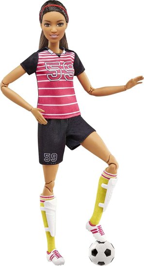 【商品名】Barbie バービーは、サッカー選手の人形、ブルネットを動かすために作られましたBarbie Made to Move Soccer Player Doll, Brunette【商品説明】・Get ready to compet...