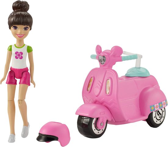 【商品名】Barbie ゴーピンクのスクーターと人形のバービーBarbie On The Go Pink Scooter and Doll【商品説明】・Barbie On-the-Go small doll and her scooter ...