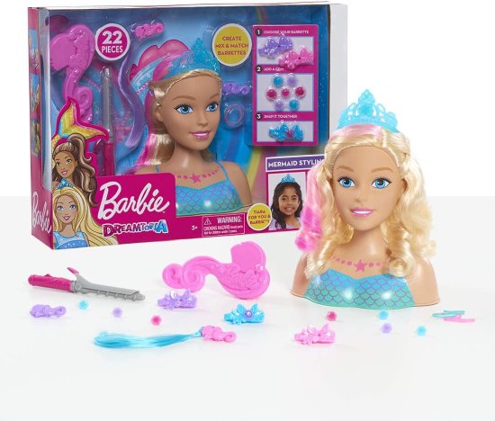 【商品名】Barbie バービードリームトピアマーメイドスタイリングヘッド、22ピース、ただ遊ぶBarbie Dreamtopia Mermaid Styling Head, 22 pieces, by Just Play【商品説明】・St...