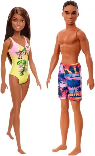 【商品名】Barbie バービー＆ケンビーチ人形のバンドルには、各バービー人形と各ケン人形1個が含まれています - 暗い肌Barbie & Ken Beach Doll Bundle Contains 1 Each Barbie Doll ...
