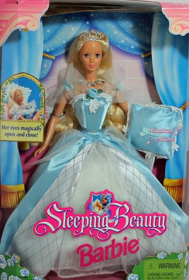 【商品名】Barbie バービー1998ドレス、靴、音楽の枕と彼女の目が魔法のように開閉Barbie 1998 Sleeping Beauty Doll with Dress, Shoes and Musical Pillow Plus H...