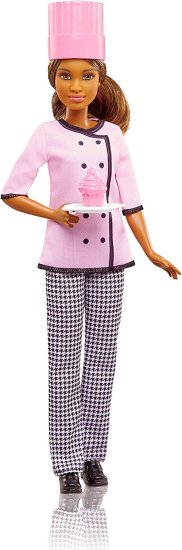 【商品名】Barbie バービーカップケーキシェフ人形Barbie Cupcake Chef Doll【商品説明】・Dream big with Barbie career dolls! ・Young bakers will love co...