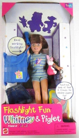【商品名】Barbie バービー - 懐中電灯ファンホイットニー＆ピグレット、ステイシードールの友人（1997）Barbie - Flashlight Fun WHITNEY & Piglet, Friend of Stacie Doll ...