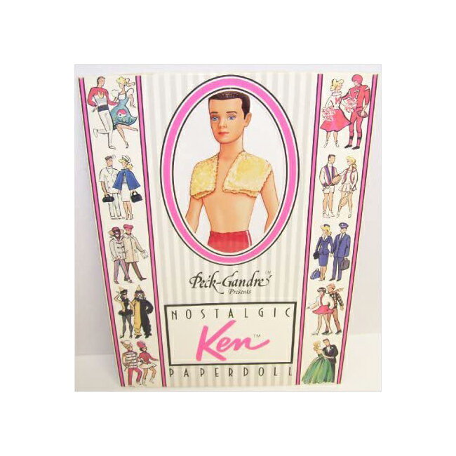 【商品名】Barbie ペックガンドレは1989年ノスタルジックケンバービーのボーイフレンドペーパードールセットバービーPeck-Gandre Presents 1989 Nostalgic Ken Barbie's Boyfriend P...