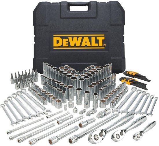 【商品名】Dewalt デウォルト Mechanics Tools Kit and Socket Set, 204-Piece, 1/4" & 3/8" & 1/2" Drive, MM/SAE (DWMT72165)Dewalt Mech...