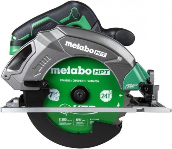 【商品名】 Metabo HPT 18V マルチボルト 7-1/4インチ コードレス丸鋸、高トルク、軽量設計、1回の充電で最大200回の2x4切断、18Vおよび36VマルチボルトMetabo HPTバッテリー対応、工具本体のみ、C1807D...