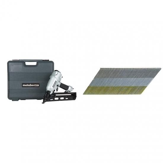 【商品名】 Metabo HPT NT65MA4 仕上げ釘打機（2-1/2インチ×15ゲージ仕上げ釘付き）Metabo HPT NT65MA4 Finish Nailer with 2-1/2" x 15 Gauge Finish Nail...