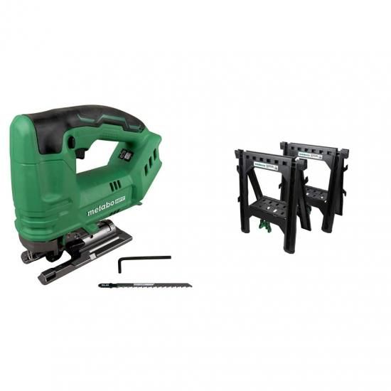 【商品名】 Metabo HPT 18V ジグソー（工具のみ）鋸架台付き（2個パック）Metabo HPT 18V Jig Saw (Tool Only) w/Sawhorses (2-Pack)【カテゴリー】 Jig Saws ( ジグソ...