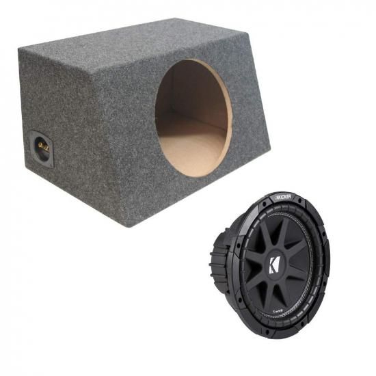【商品名】American Sound Connection Kicker 43C154-N バンドル（15インチ C15 Comp 500ワットピークサブウーファー、密閉型ハッチサブボックスエンクロージャ付き）American Sound...
