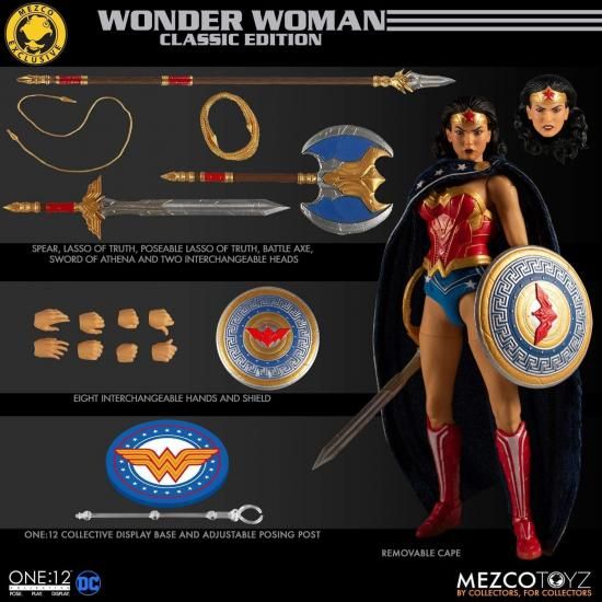 【商品名】Mezco Toys One:12コレクティブ DC ワンダーウーマン クラシックエディション アクションフィギュア【カテゴリー】 フィギュア 【メーカー】 メズコ(Mezco Toyz LLC)【商品説明】1:30箇所以上の関節...