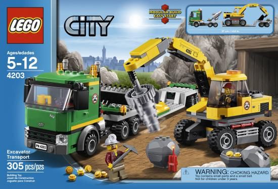 【商品名】 LEGO レゴ 4203 City : Excavator Transport ＝シティ：ショベルトランスポート4203City シティ