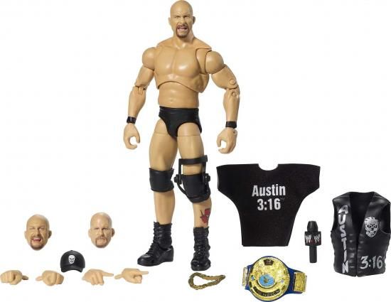 【商品名】WWE Mattel マテル アルティメット エディション ストーン コールド スティーブ オースティン アクションフィギュア 6インチ / 15.24cm 交換可能なヘッド、交換可能なハンド、入場用ギア付き 対象年齢8歳以上WW...