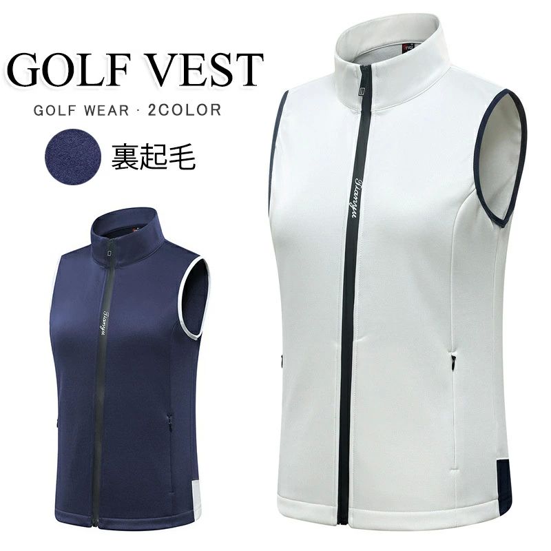商品情報商品名ゴルフウェア ベスト レディース アウター トップス 裏起毛 暖かいベストジャケット素材ポリエステルサイズS、M、L、XLカラーホワイト、ネイビーおすすめポイント秋冬のラウンドに最適なゴルフウェアベストは、女性のための暖かいア...