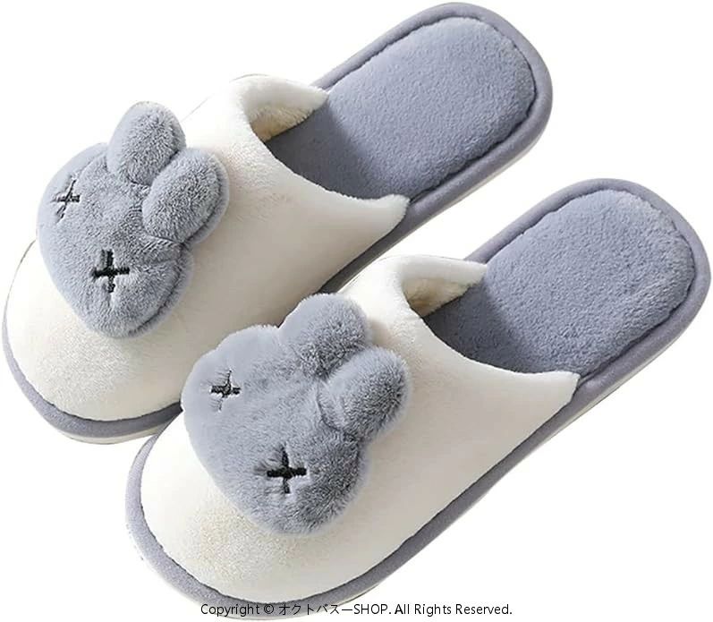 表地: スエード ヒールのタイプ: フラット ?素材：表地メイン＝スエード　裏地ソール＝PVC ?良質な履き心地：ふわふわ、さらさらとした肌触り抜群の室内用スリッパです。春夏は素足で心地良い履き心地で、秋冬は暖かく足を包んでくれます。 ?デ...