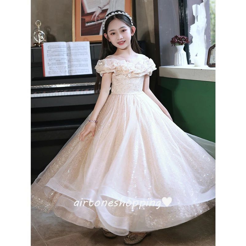 カラー ポリエステル、チュール、スパンコールなど 素材 シャンパン色 サイズ 100　バスト56　ウエスト52 110　バスト60　ウエスト56 120　バスト64　ウエスト60 130　バスト68　ウエスト64 140　バスト72　ウエス...