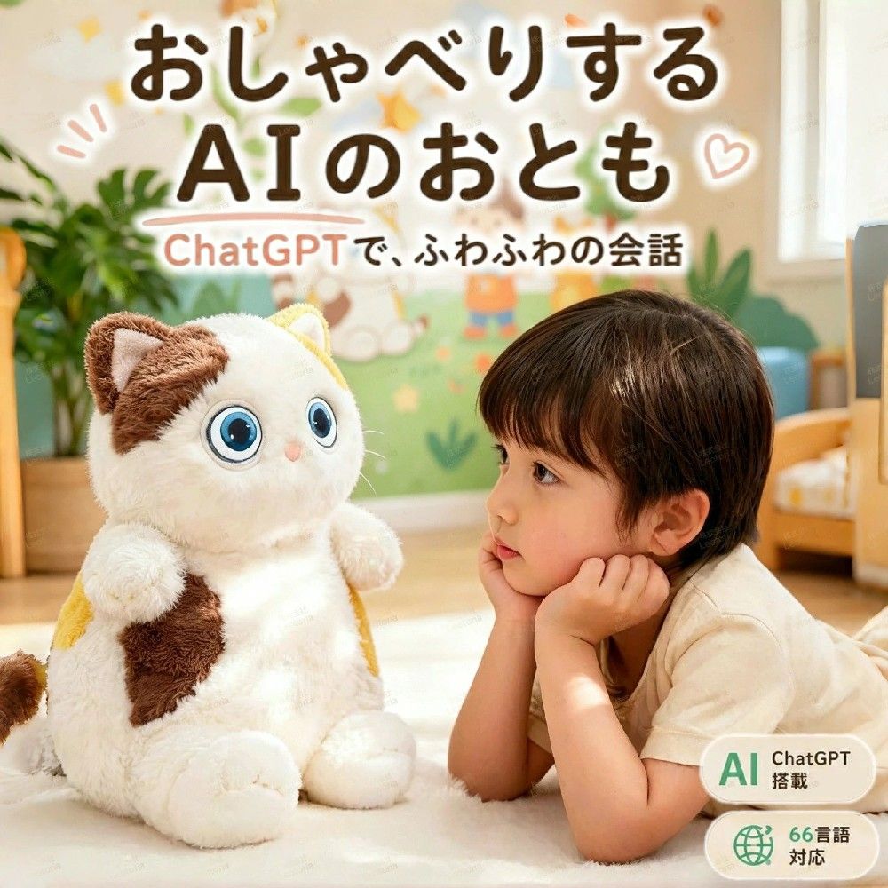 【送料無料★2026新登場】電子ペット AIロボット AIペット 知育玩具 子供向け AI ぬいぐるみ音声認識 ストーリーテリング 歌と感情的な快適さ機能 AI電子ペット AI搭載 AI学習 孤独を癒せる パートナー かわいい 一人暮ら 教...